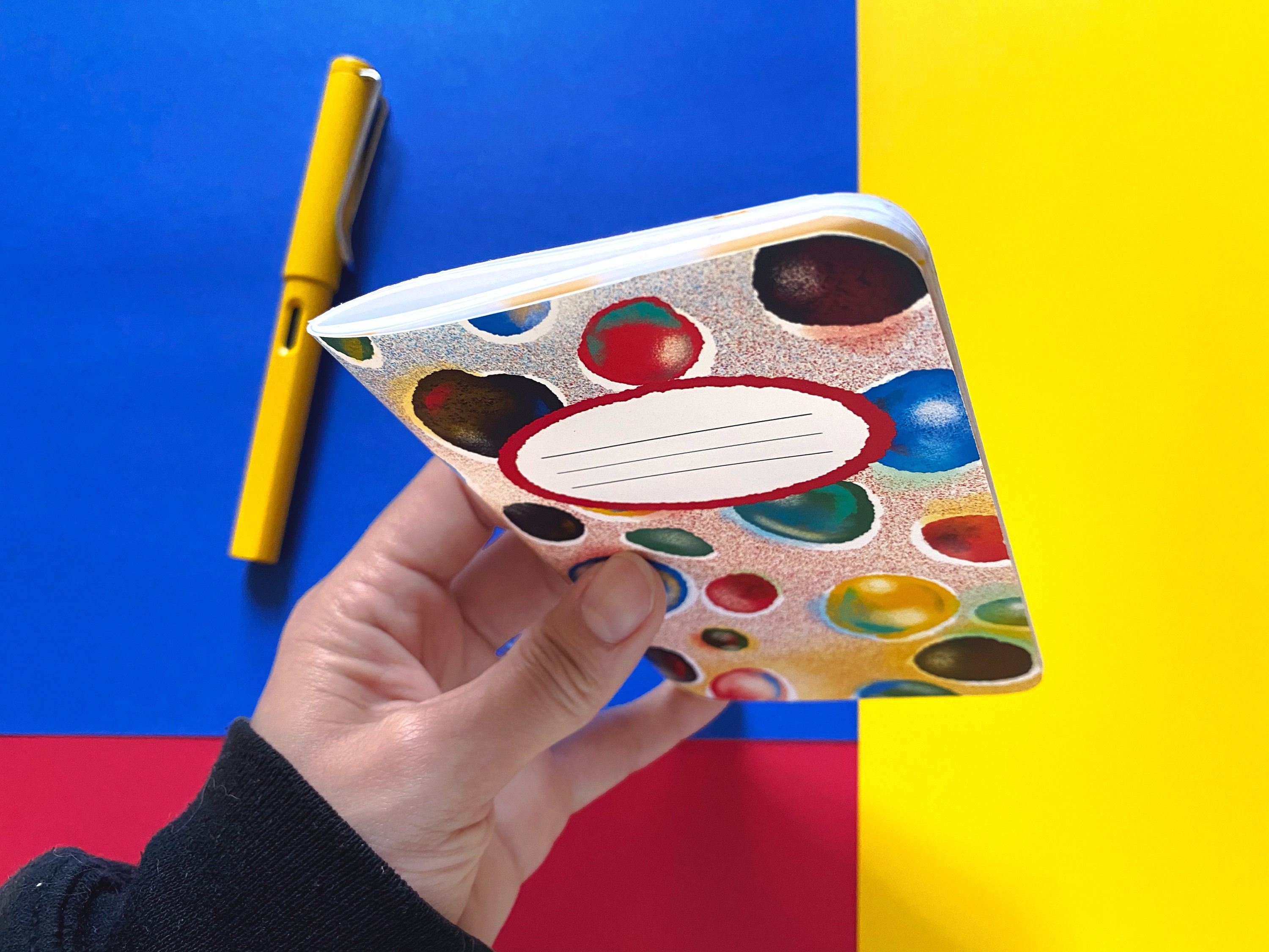 SET OF 3 colorful Handmade Mini Notebook Yellow Gridded - Etsy