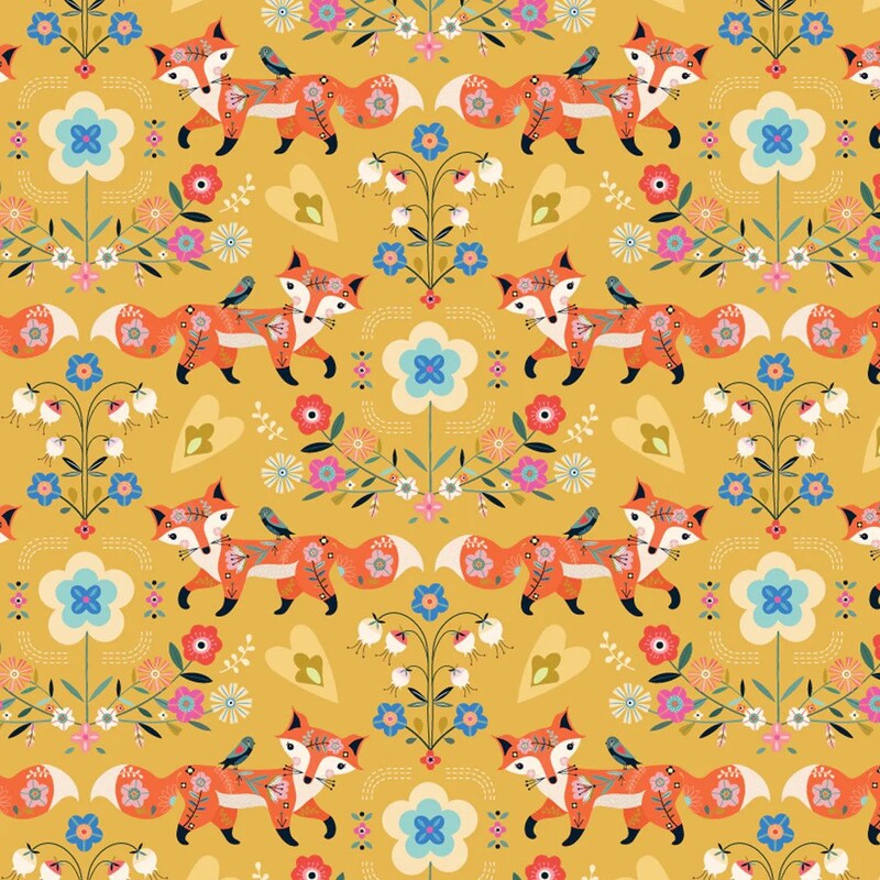 Fox Fabric - Etsy