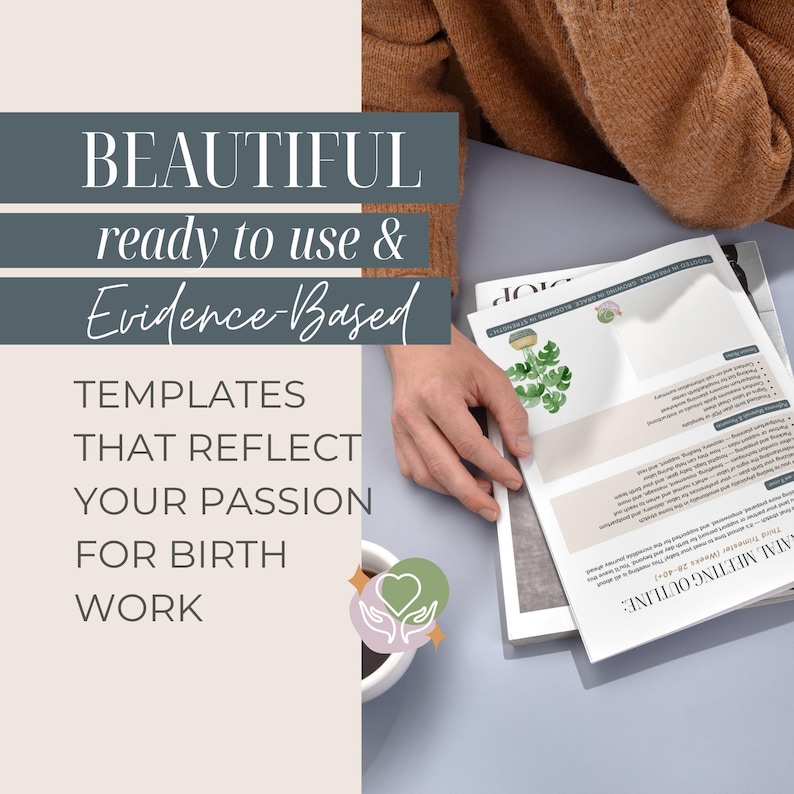 Prenatal Meeting Outlines + Client Notes | Editable Canva Templates for ...