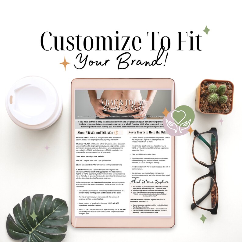 Información VBAC y TOLAC / Folletos de doula de nacimiento / Educación ...