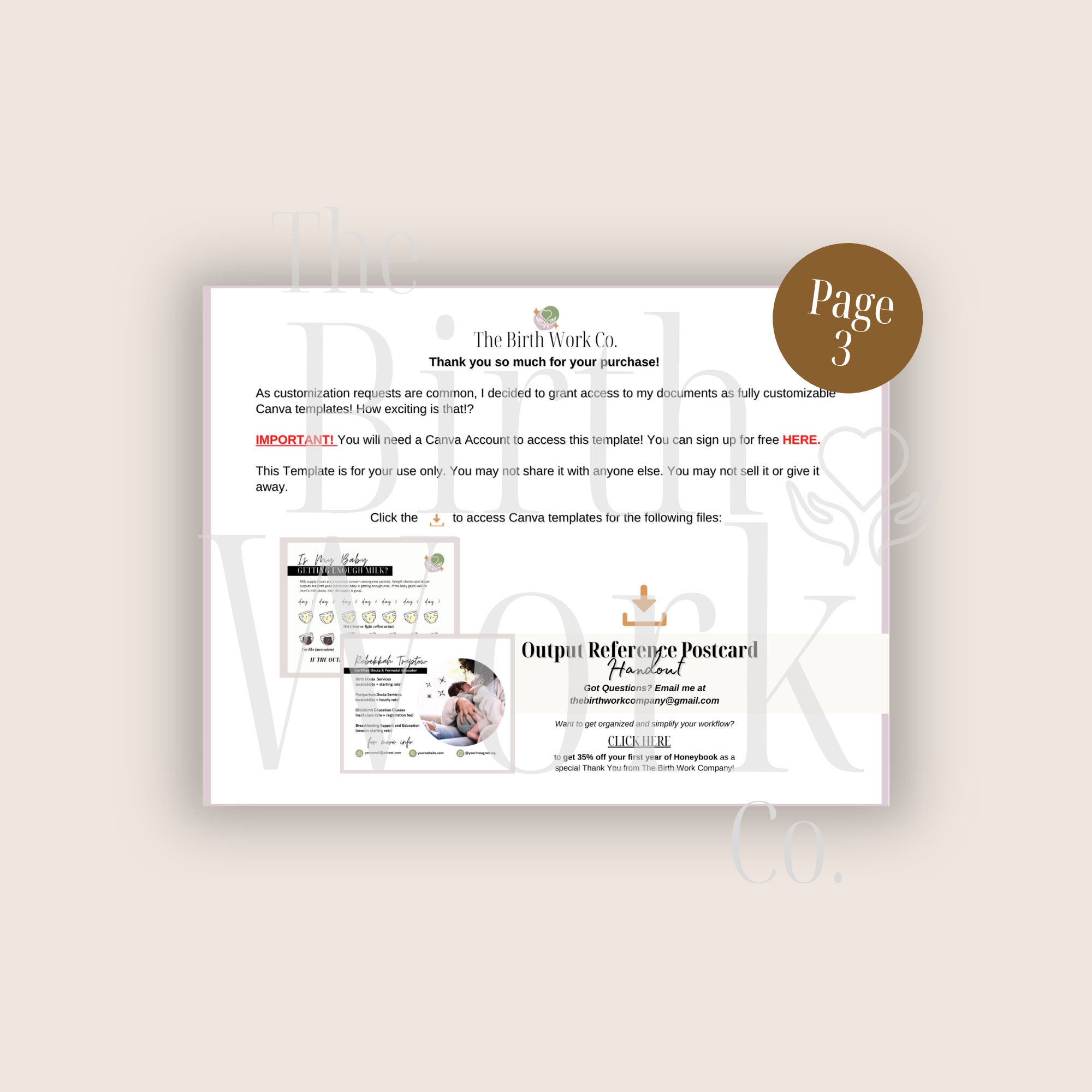 Breastfeeding Newborn Diaper Output Reference Guide - Canva Template ...