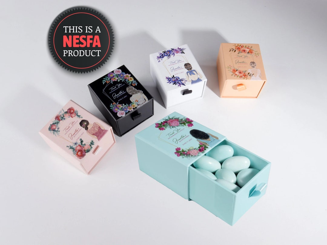 Quinceanera Favor Boxes, Quince Party Favors for Guests, Custom XV ...