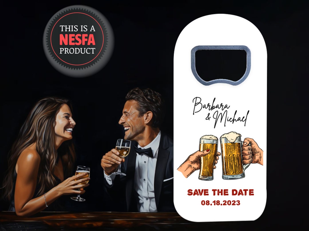 Custom Brewery Wedding Favor: Magnet Bottle Opener Souvenir - Etsy