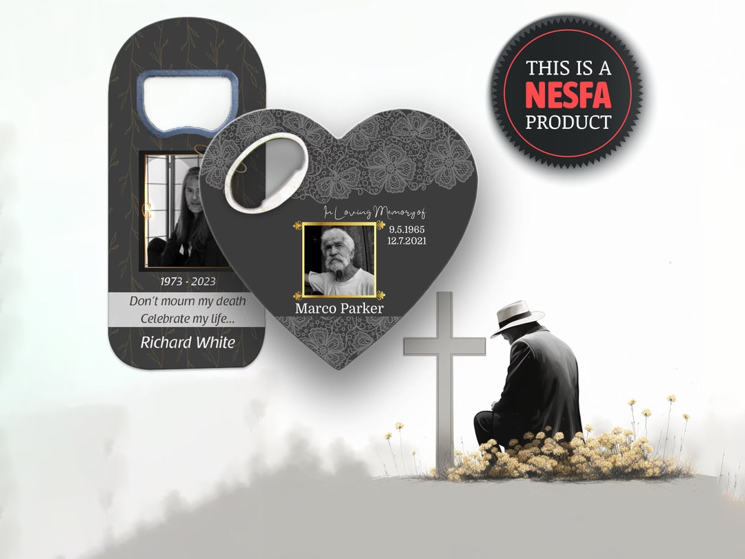 Celebration of Life Favors, Bottle Opener Fridge Magnet Mementos for ...
