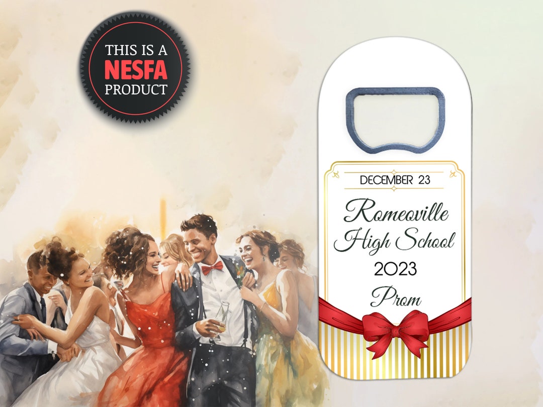 Prom Keepsakes, Custom Bottle Opener Party Favor Magnets for Guests in ...