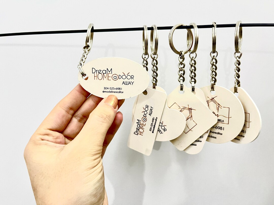 Realtor Marketing Keychains, Personalized Real Estate Promotional ...