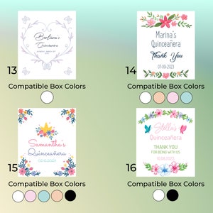 Quinceanera Favor Boxes, Quince Party Favors for Guests, Custom XV ...