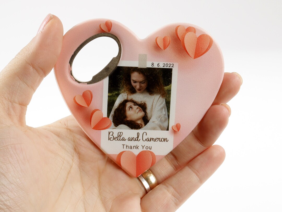 LGBT Same Sex Save the Date Photo Magnets, Lesbian Wedding Bottle ...