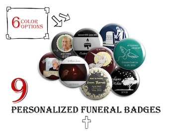 Funeral Pin Badge - Etsy