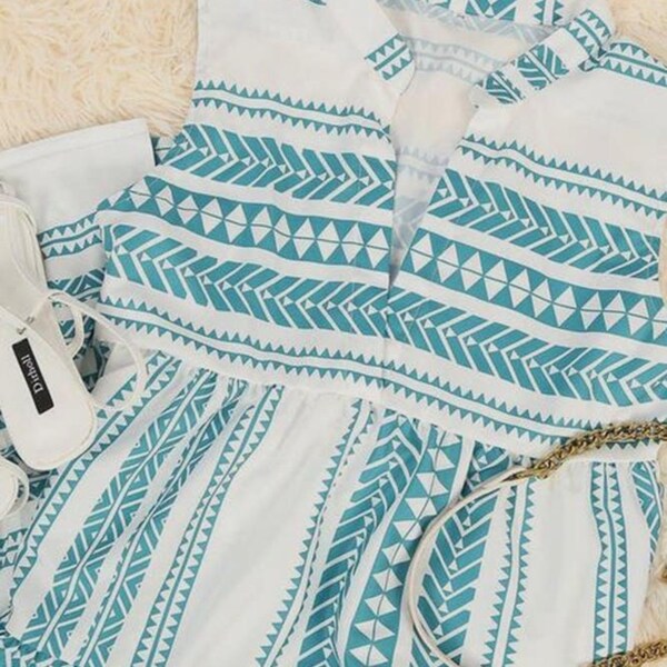 Aztec Print Dress - Etsy