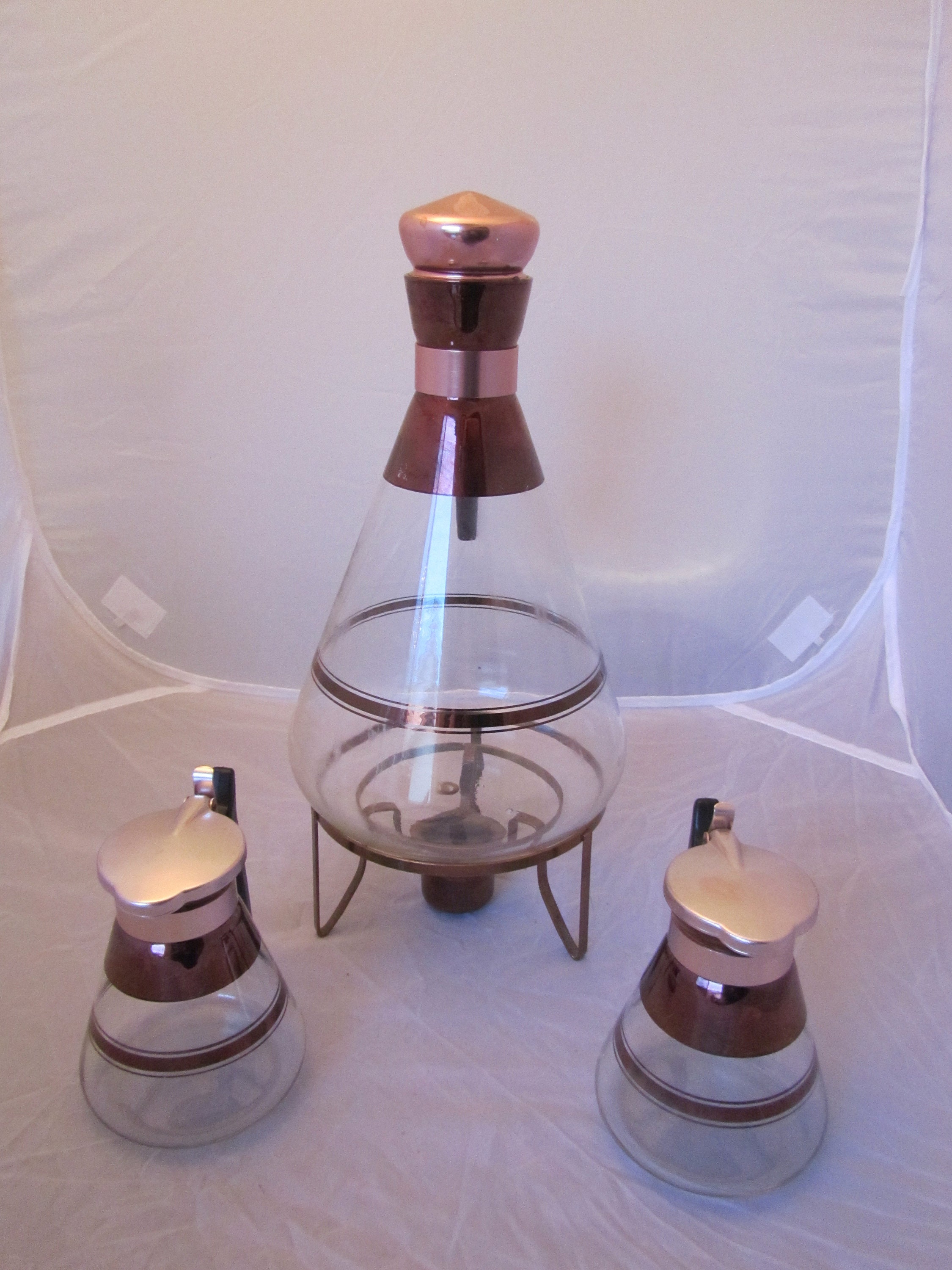 3 Piece Mid Century Modern Coffee Carafe Set With Warming | Etsy