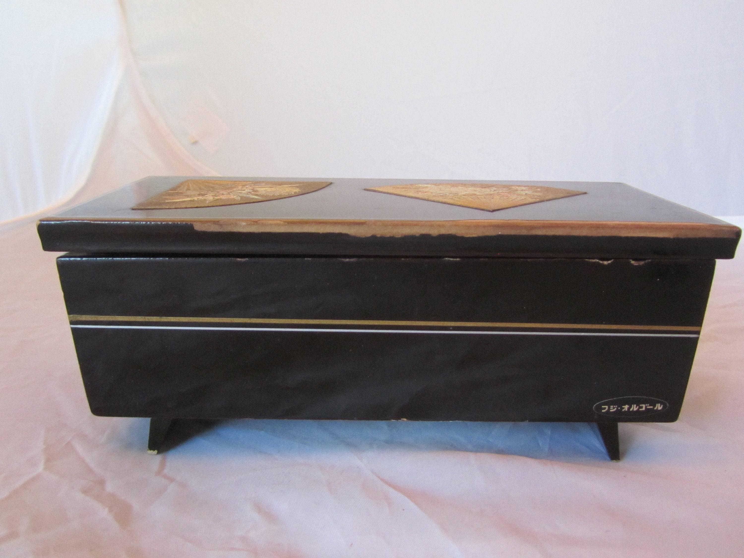 Vintage Fuji Japanese Wooden Music Box Beautiful Melody - Etsy