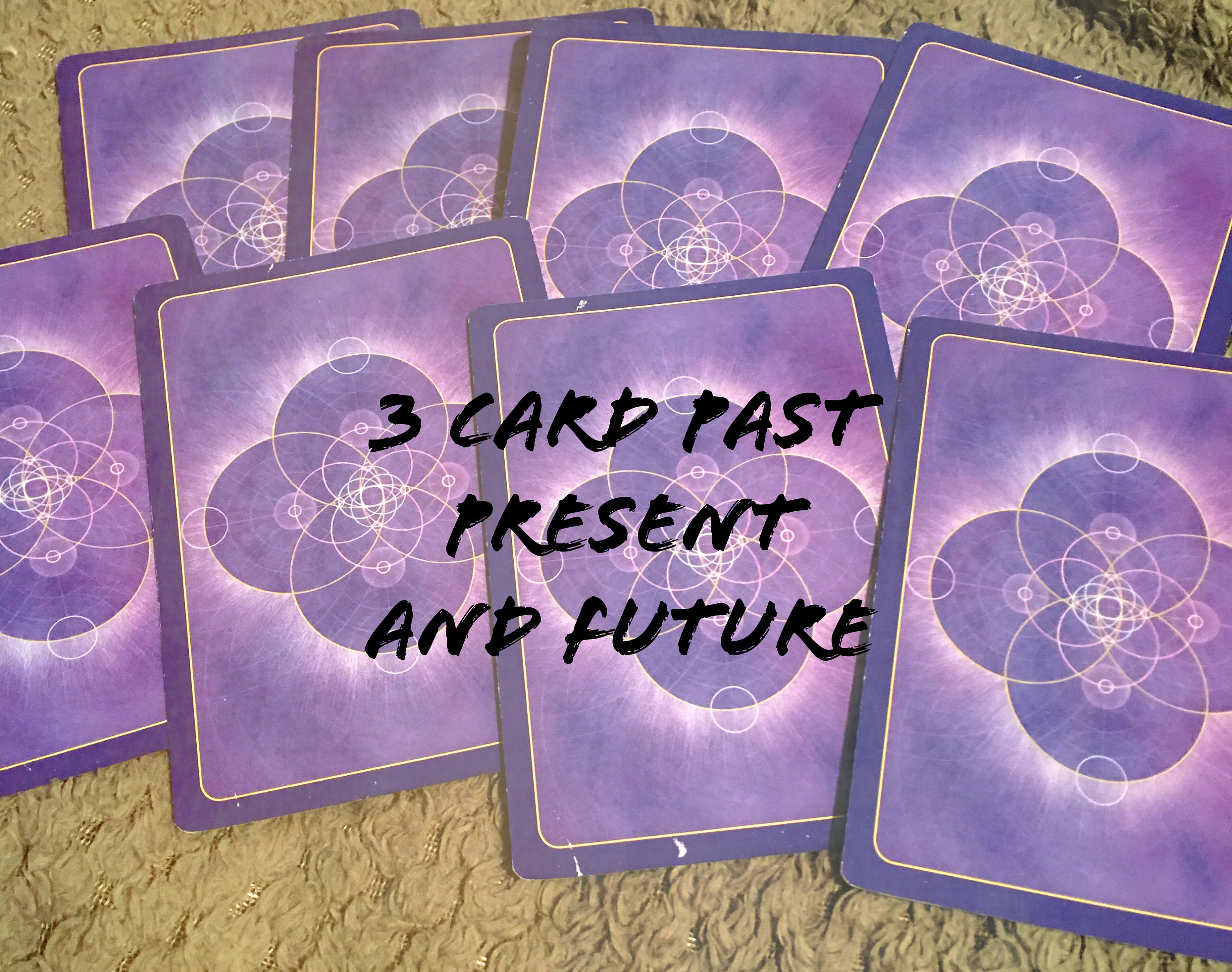 3 Card Tarot Spread Past Present And Future Etsy