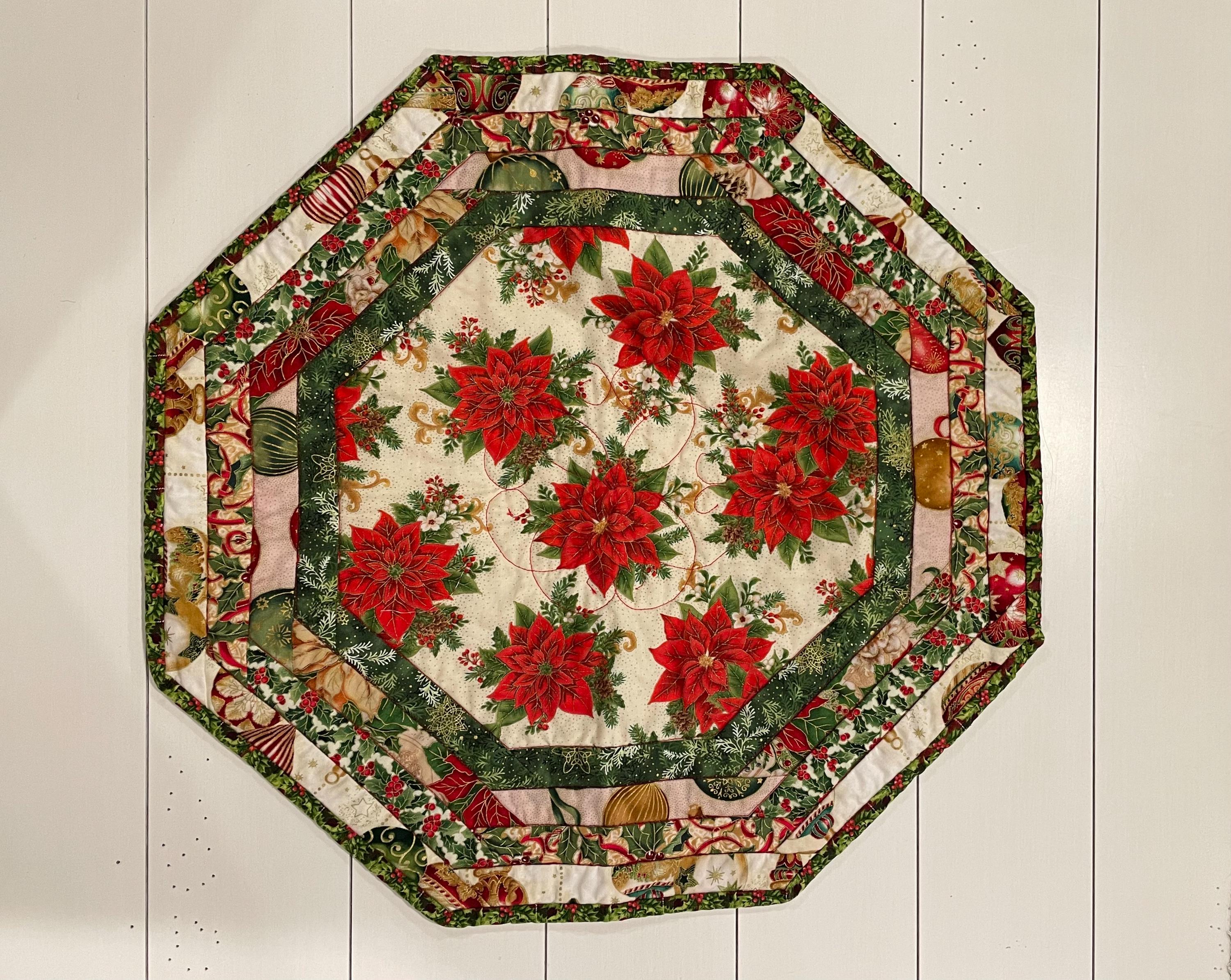 Holiday Octagonal Table Topper - Etsy