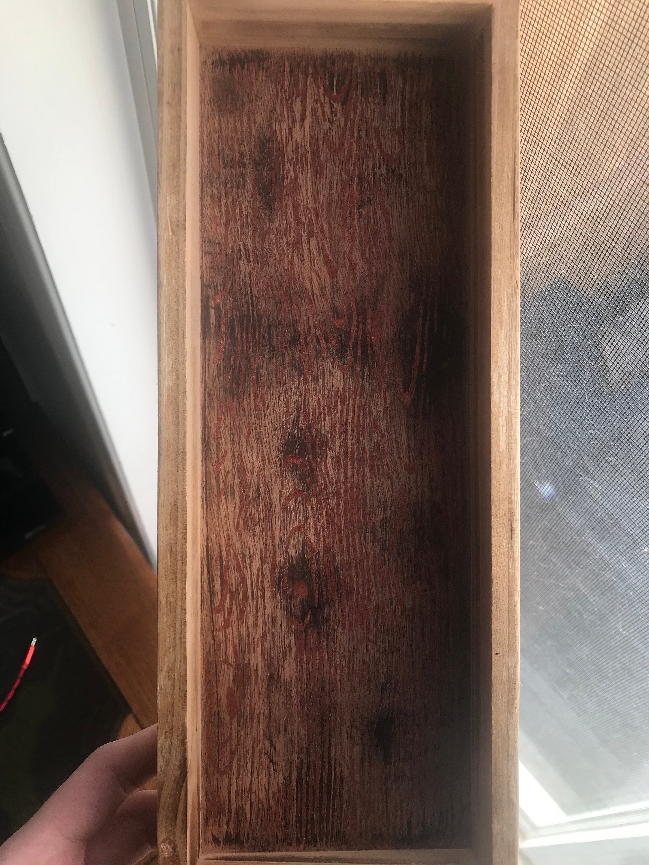 Hand-painted Indoor Wood Planter Boxes With Rose Gold Accents - Etsy