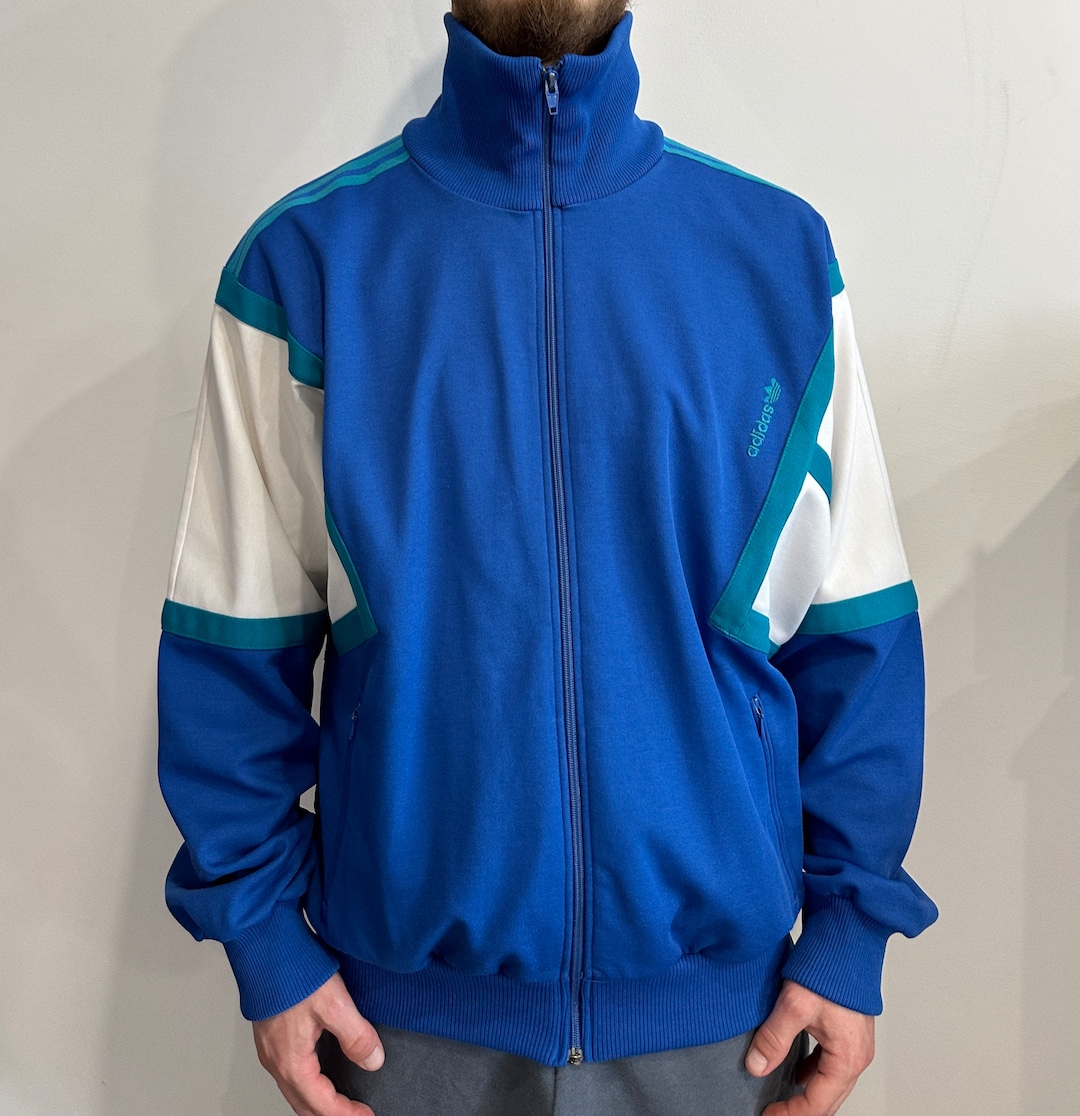 Adidas Vintage Track Jacket Retro Style Rave 1990s 90s Bloke - Etsy
