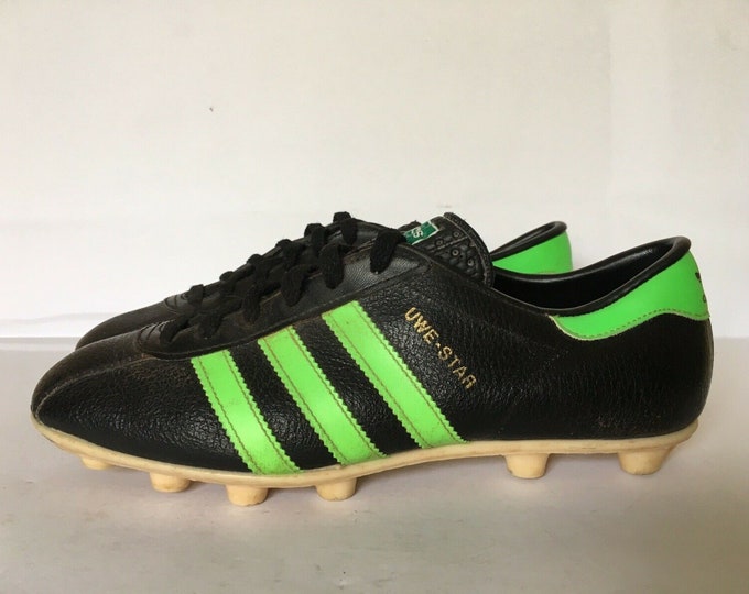 Adidas Uwe Star Football Boots 1970s Vintage Rare Made in West Germany ...