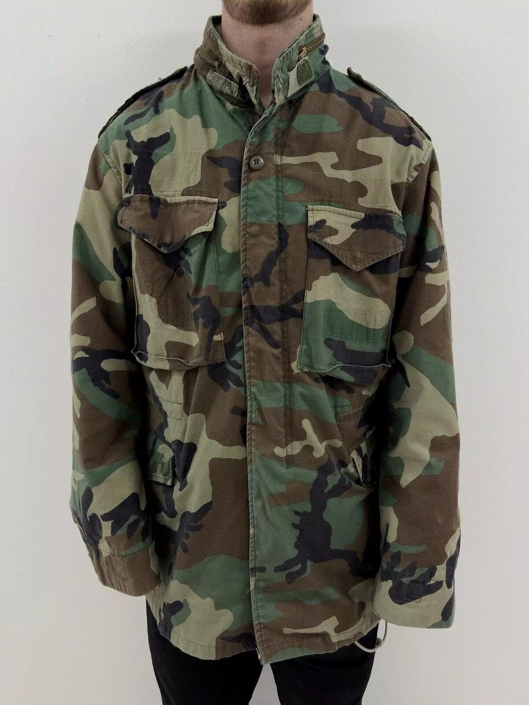 Vintage 1980s 80s M65 Jacket Army Militaria CONCORD USA Camo Rare ...