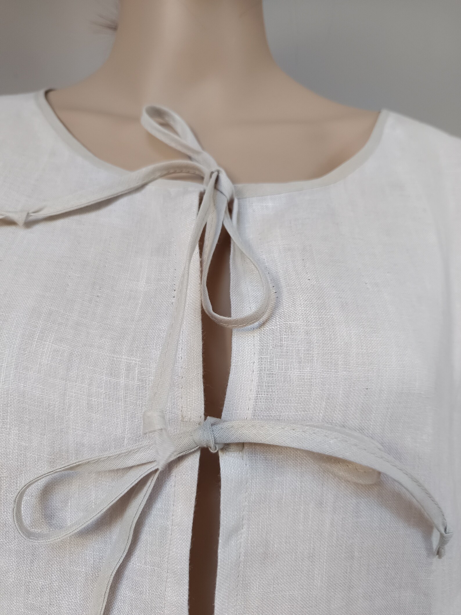 Reworked Linen Blouse, Upcycled Cotton Blouse - Etsy