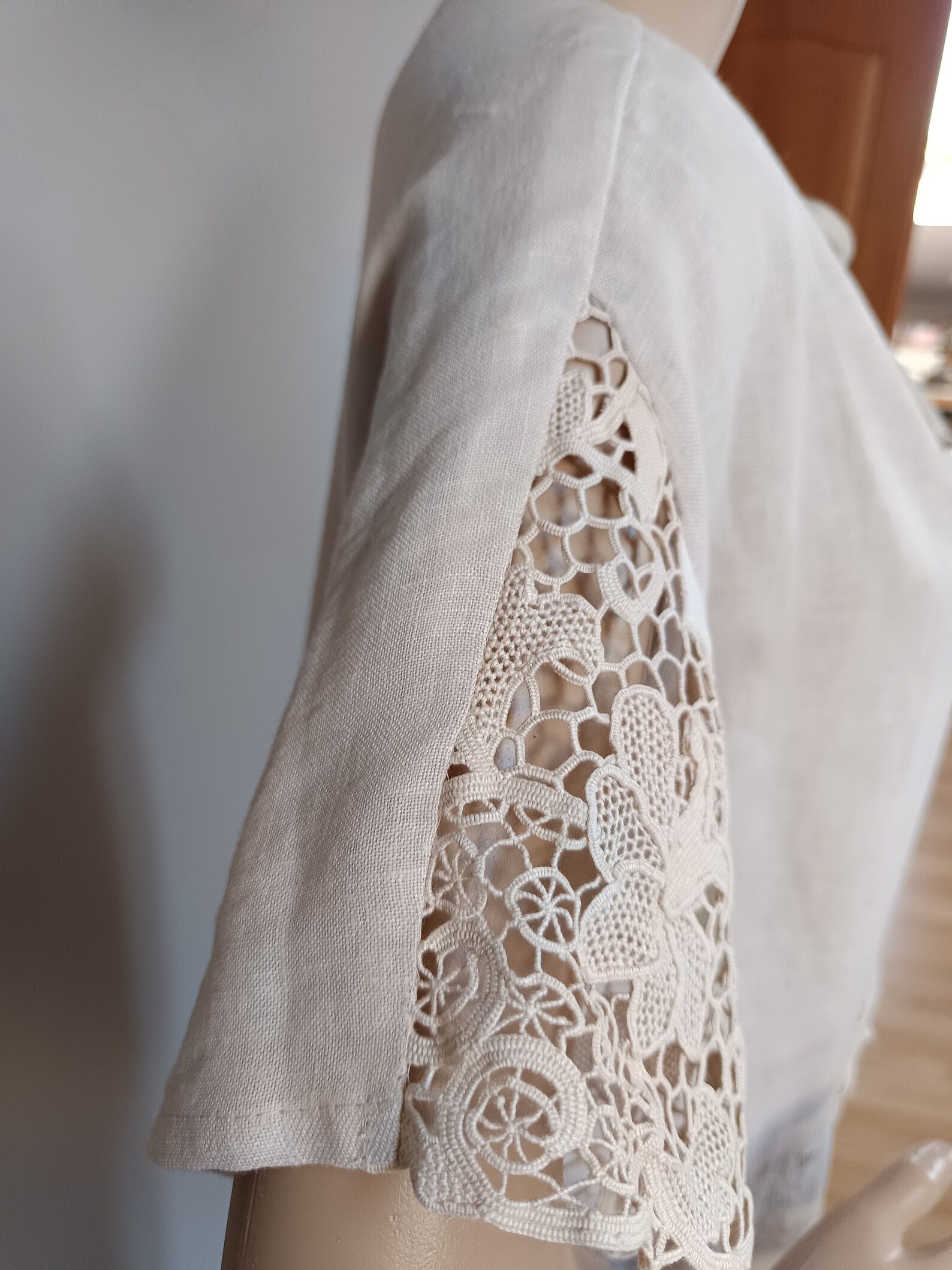 Reworked Linen Blouse, Upcycled Cotton Blouse - Etsy