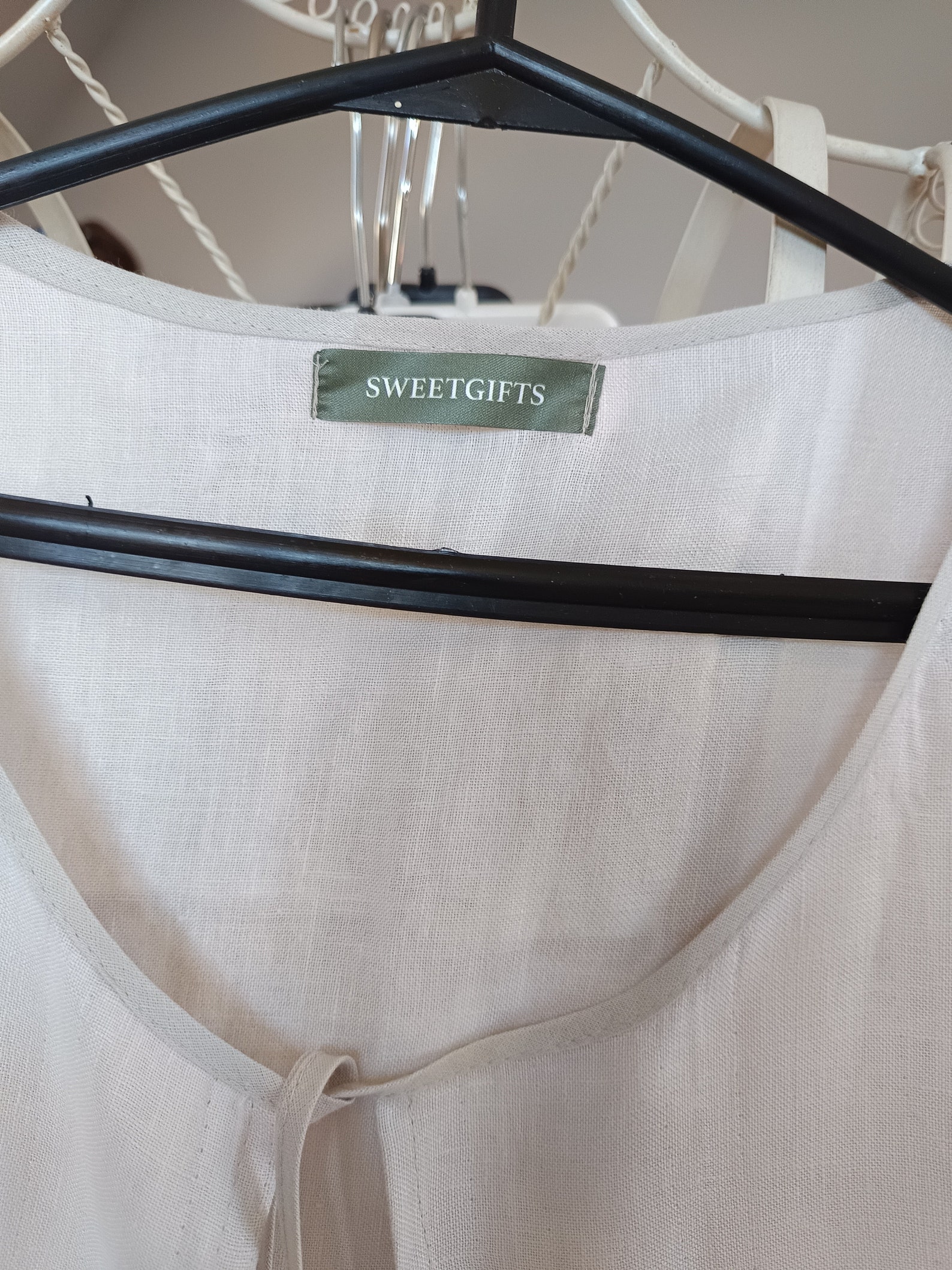 Reworked Linen Blouse, Upcycled Cotton Blouse - Etsy
