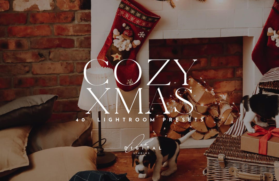40 Christmas Presets Cozy Winter Presets Lightroom / Warm Winter ...