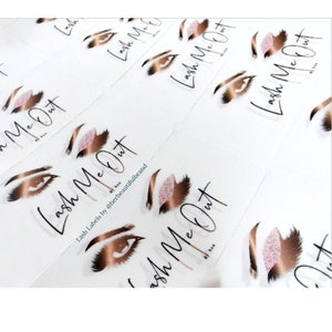 Eyelash Labels Same-day Shipping Customized With Your Logo Design ...