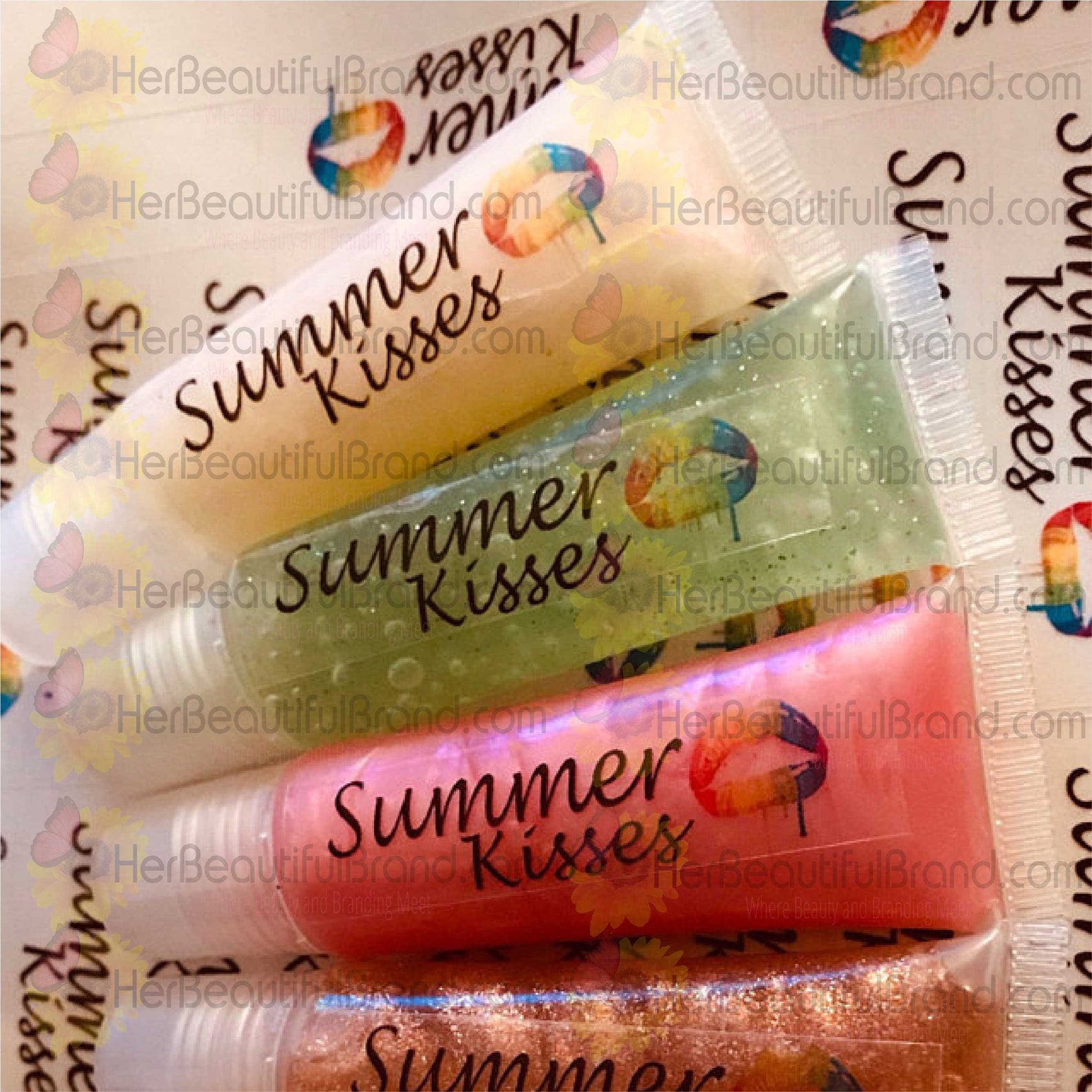 Lip Gloss Label Design Pre-made Editable Template Your | Etsy