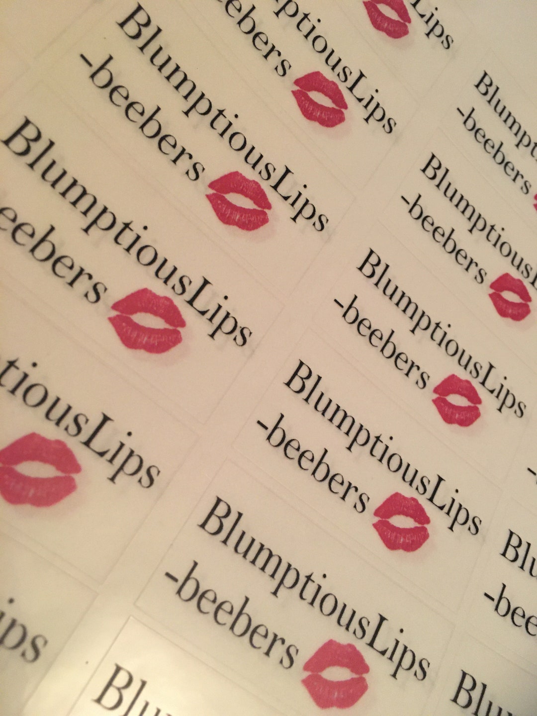 12 Ml Lip Gloss Labels Your Logo Design Printed on Custom - Etsy