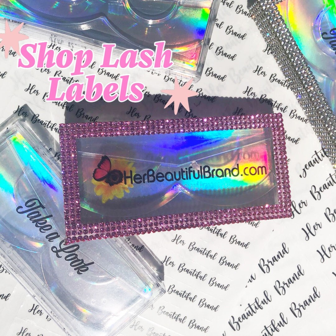 Eyelash Labels Same-day Shipping Customized With Your Logo Design ...
