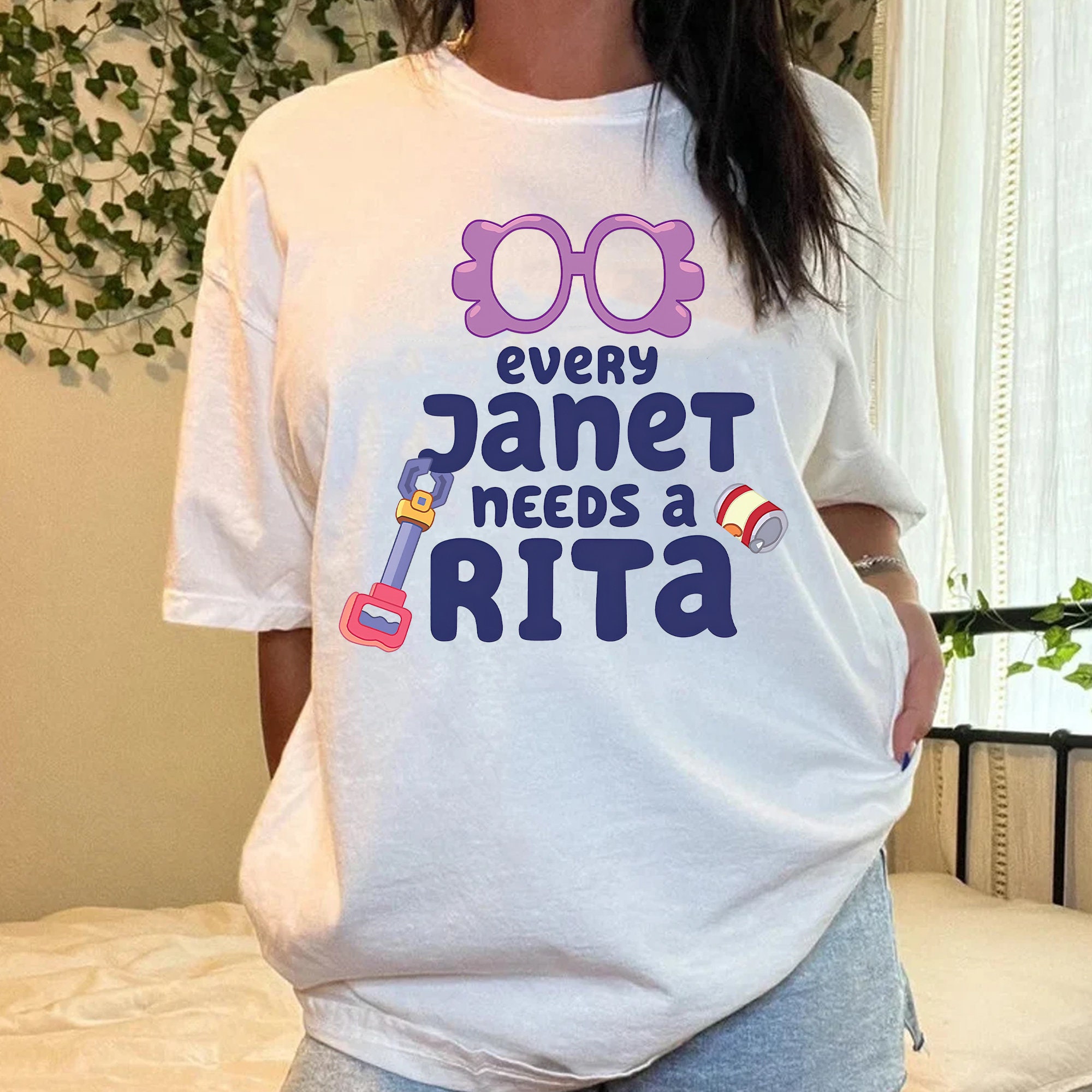 Bluey Png, Janet Need A Rita Stickers PNG, Bluey Family Png, Decal ...