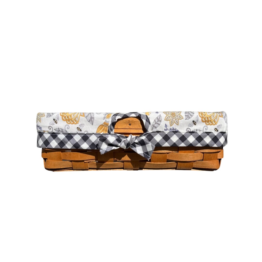 BREAD LINER Made for Your Longaberger Bread Basket, Flowers, Bees and ...