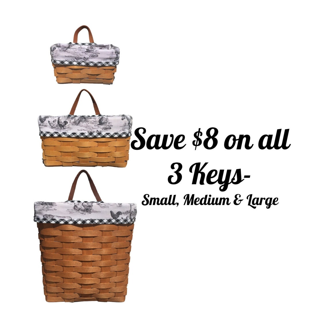 Small, Medium And/or Tall KEY LINERS for Your Longaberger Basket ...