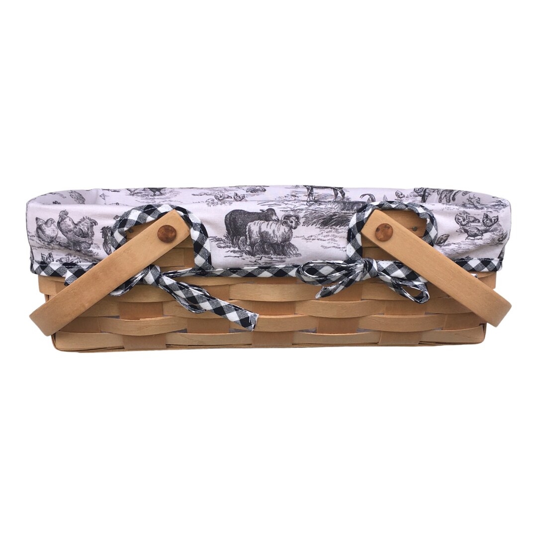 Small Gathering BASKET LINER for Longaberger Sm. Gathering Basket ...