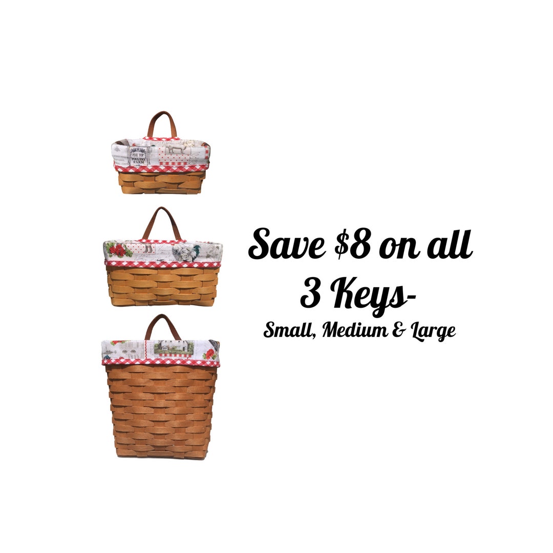Tall, Medium And/or Sm. KEY LINER for Your Longaberger Basket, Assort ...