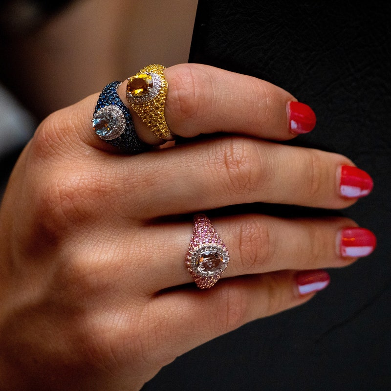 Pink Beryl Ring - Etsy