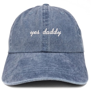 Yes Daddy Text Embroidered Low Profile Unstructured Pigment - Etsy