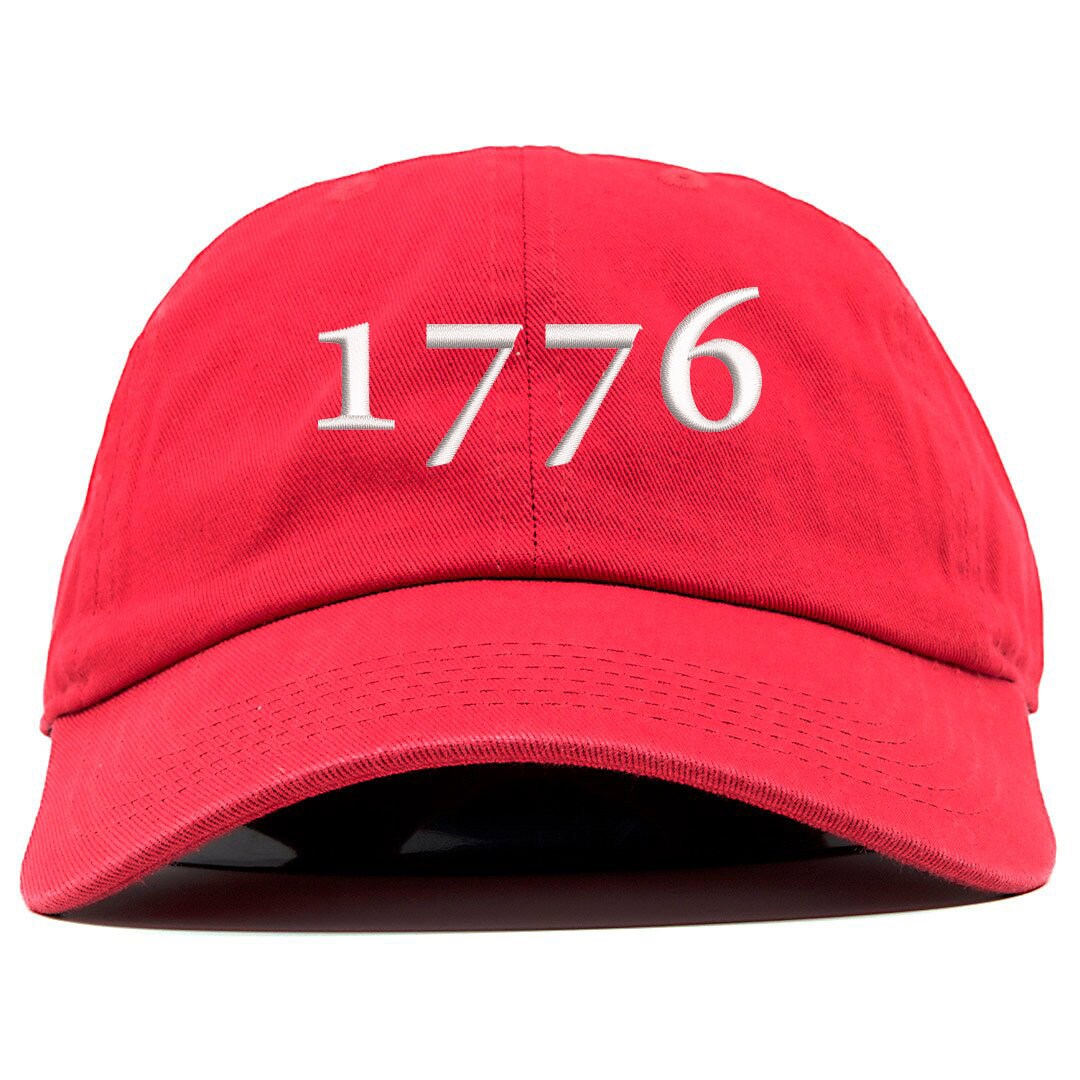 1776 Year Text Embroidered Low Profile Soft Crown Unisex - Etsy