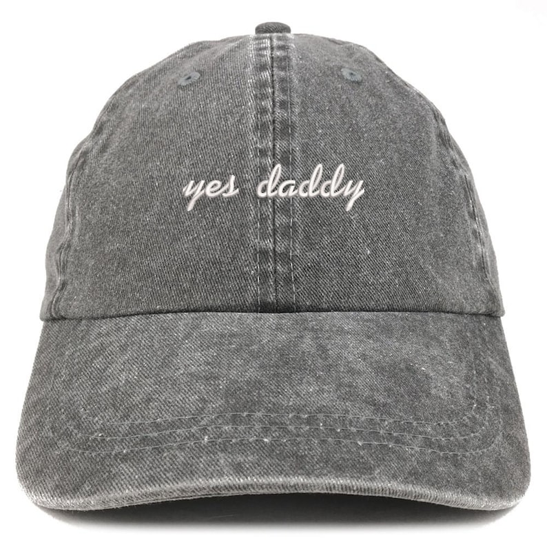 Yes Daddy Text Embroidered Low Profile Unstructured Pigment - Etsy