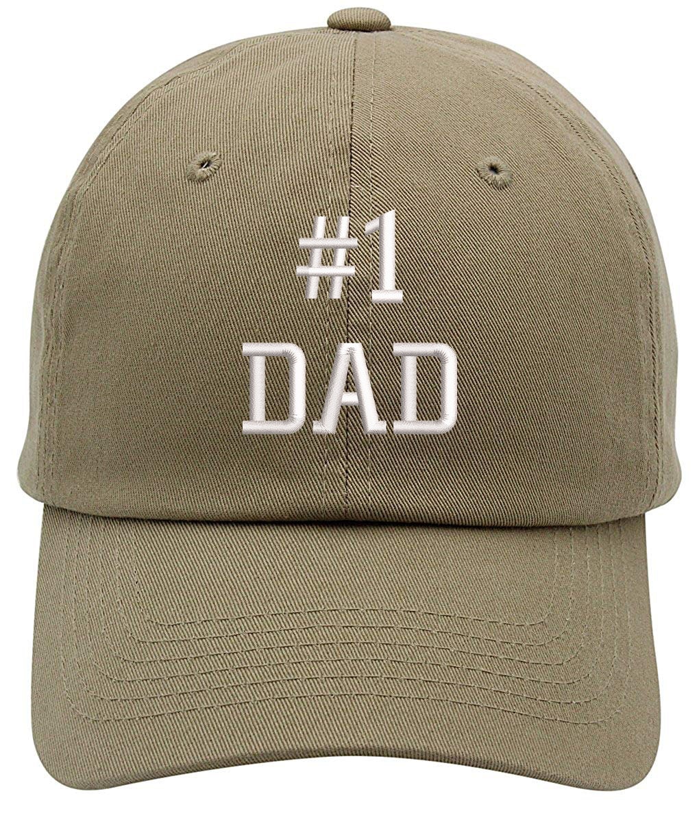 Number 1 Dad Embroidered Brushed Cotton Dad Hat Cap FREE | Etsy