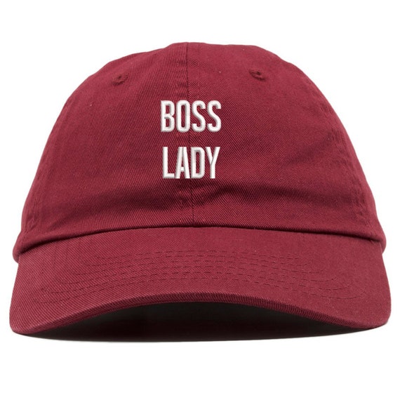 Boss Lady Text Embroidered Low Profile Soft Crown Unisex | Etsy