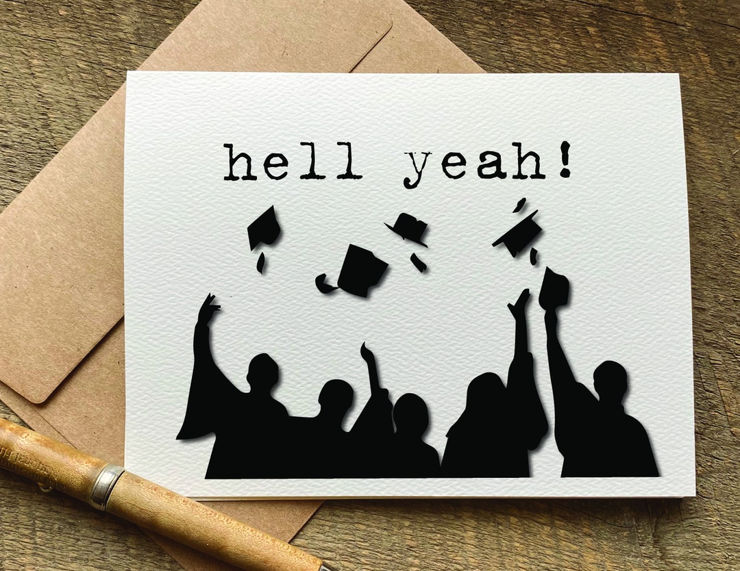 Hell Yeah / Graduation Card / High School Graduation Gift for Her ...