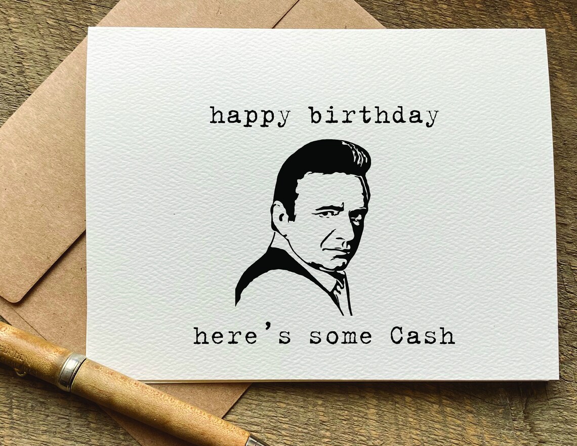 Cash Birthday Card / Happy Birthday Here's Some Cash / - Etsy