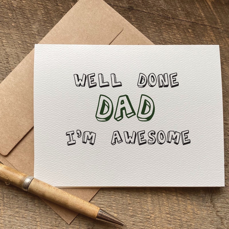 Greeting Card for Dad - Etsy