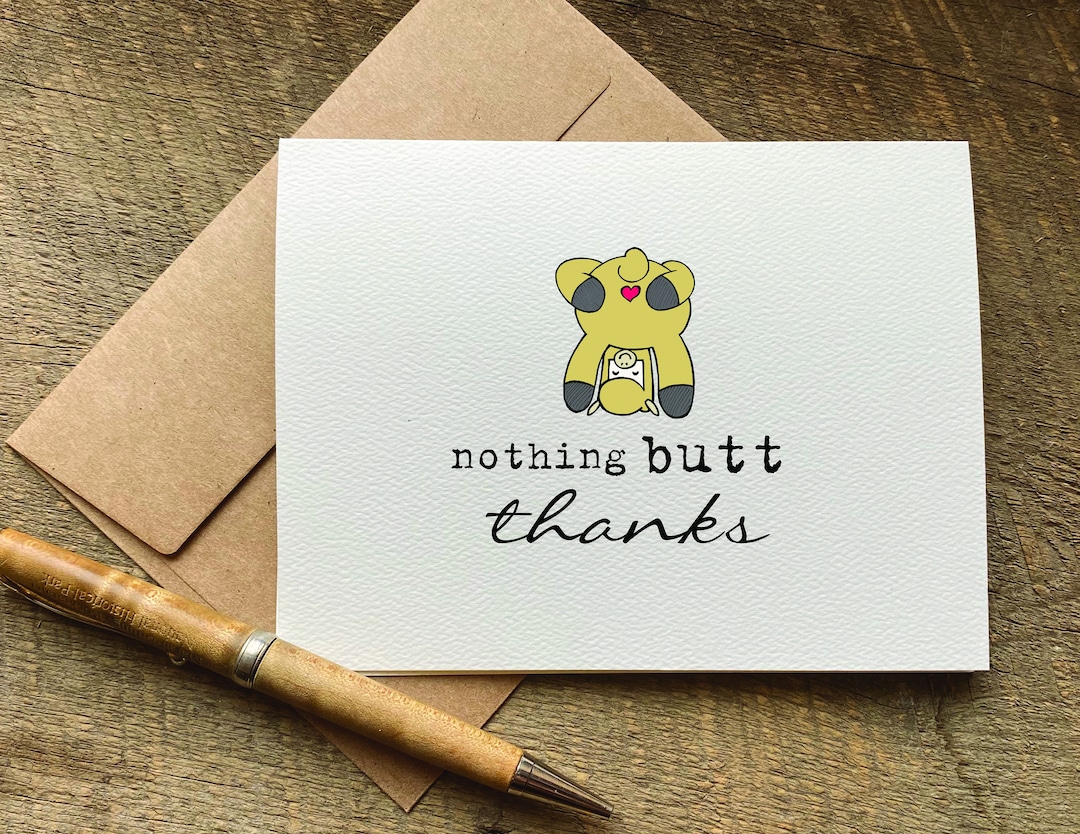 Funny Thank You Card / Nothing Butt Thanks / Thank You Gift Box / Llama ...