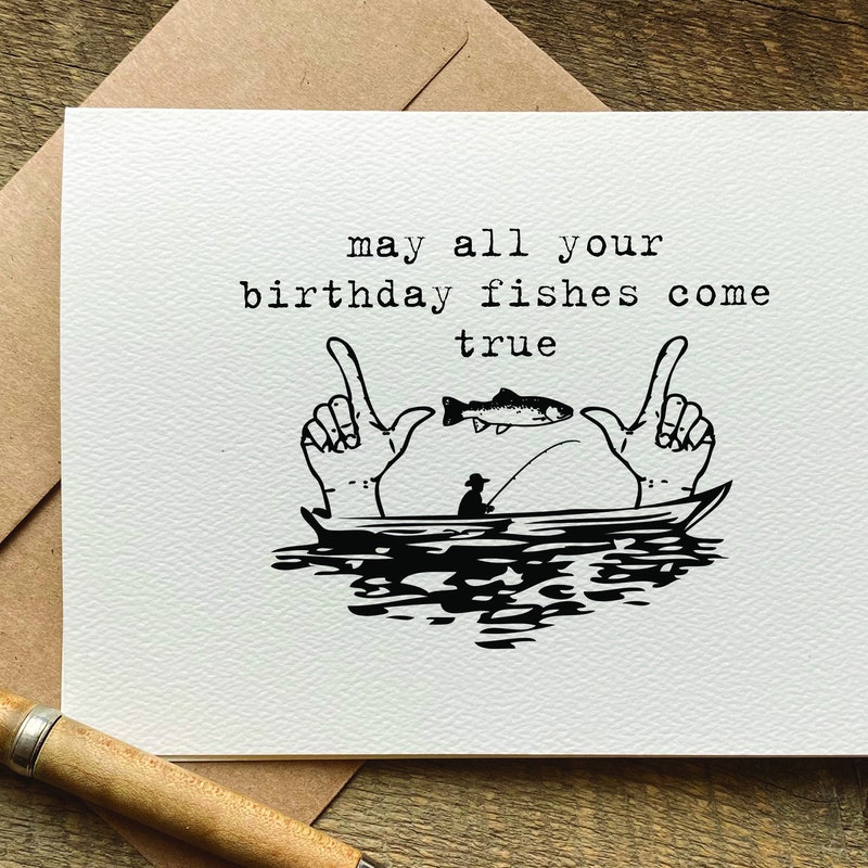 Fish Birthday Card - Etsy