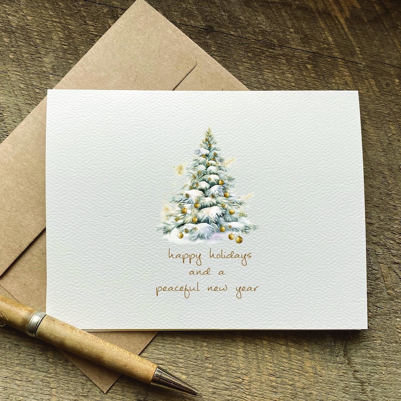 Holiday Cards Pack Minimal - Etsy