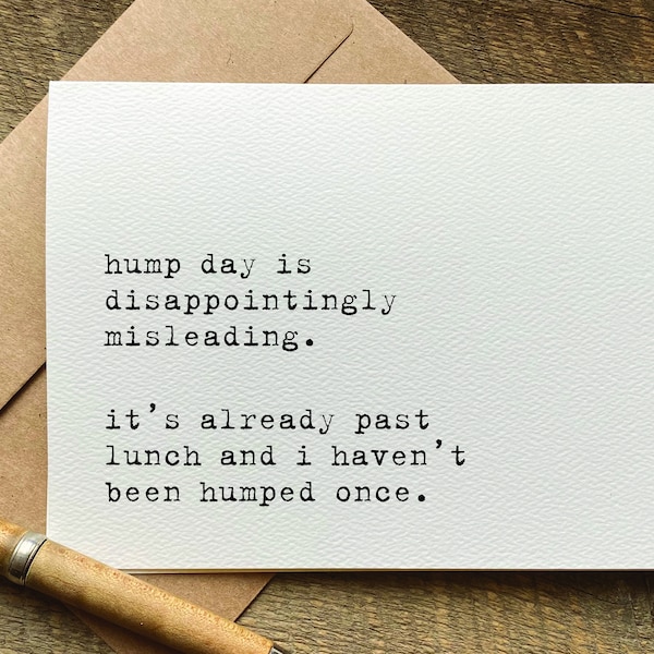 Hump Day Card - Etsy