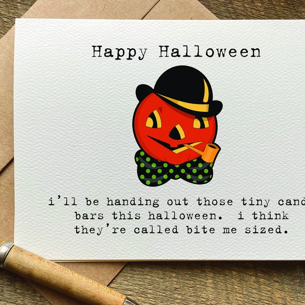 Funny Halloween Card - Etsy