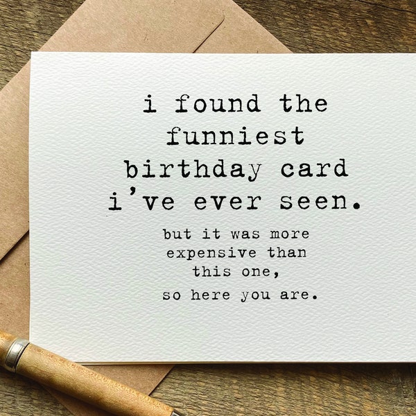Funniest Birthday Cards - Etsy